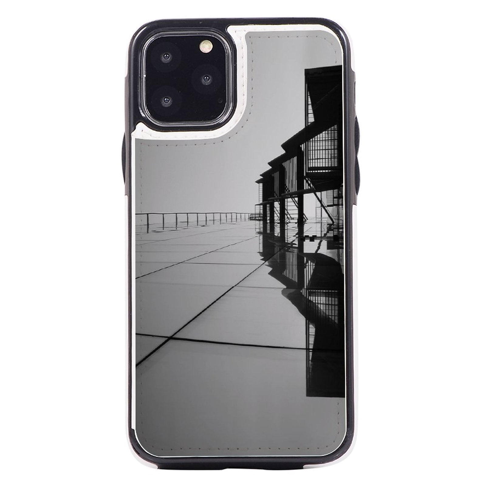 Black And White Scenery Leather Wallet Case for iPhone 16 15 14 13 12 ...