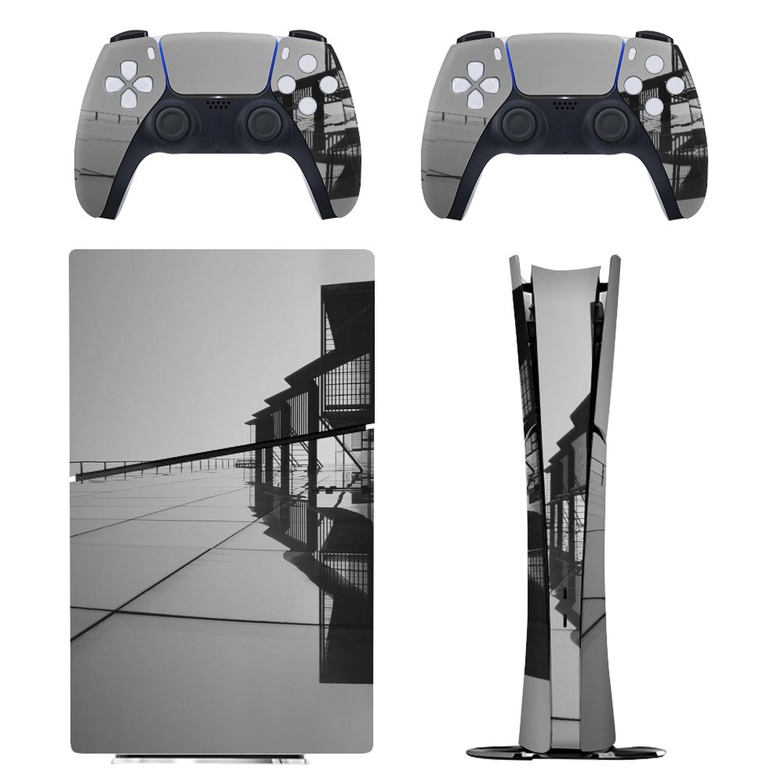 Black And White Scenery PS5/PS5 Slim Digital Disc Skin Sticker For ...