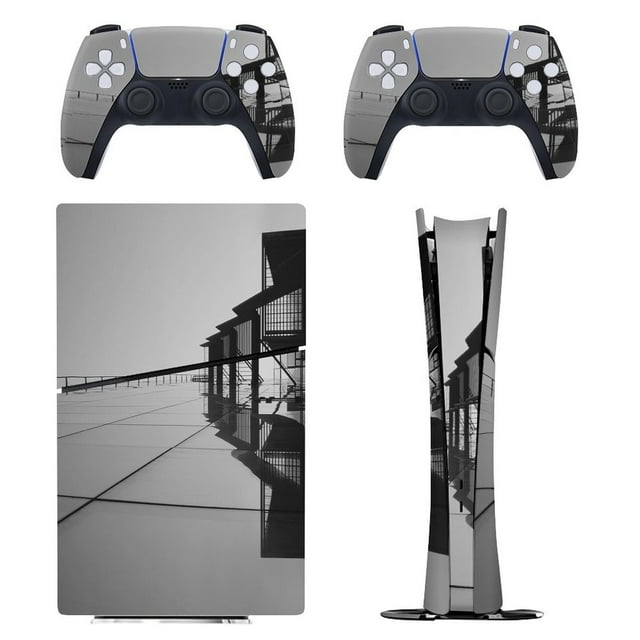 Black And White Scenery PS5/PS5 Slim Digital Disc Skin Sticker For Console And Controller Skins ...