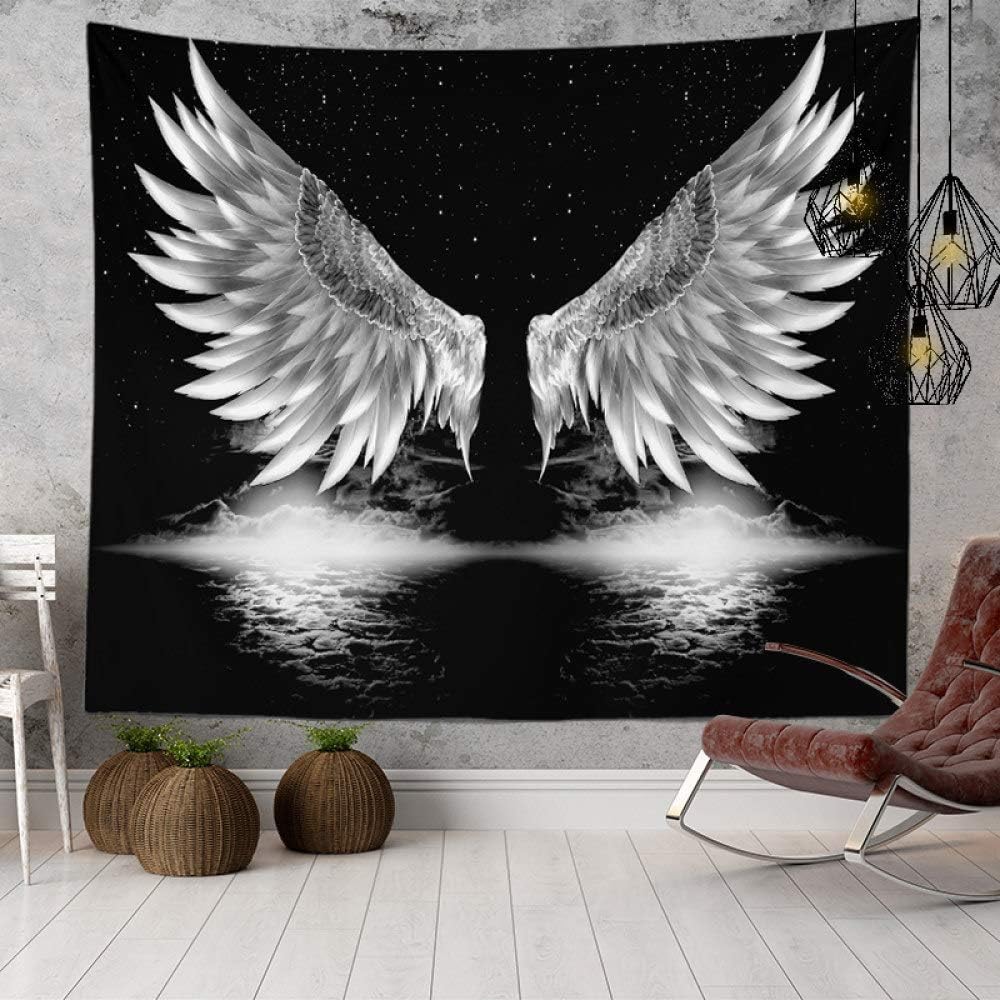 Black And White Tapestry Wall Hanging, Aesthetic Trippy Boho ...