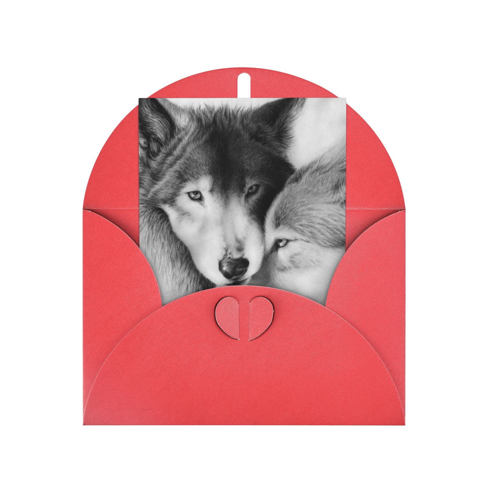 Black And White Wolf Print Birthday Cards Blank Cards Greeting Card ...