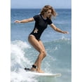 Black And White Womens One-Piece Swimsuit With Floral Cutout, Short ...