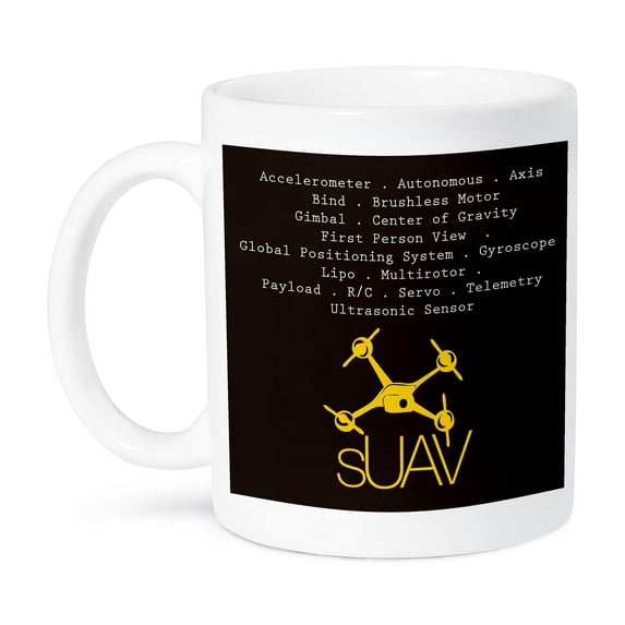 Black And Yellow Drone With Diy Accelerometer Gyroscope Brushless Motor ...