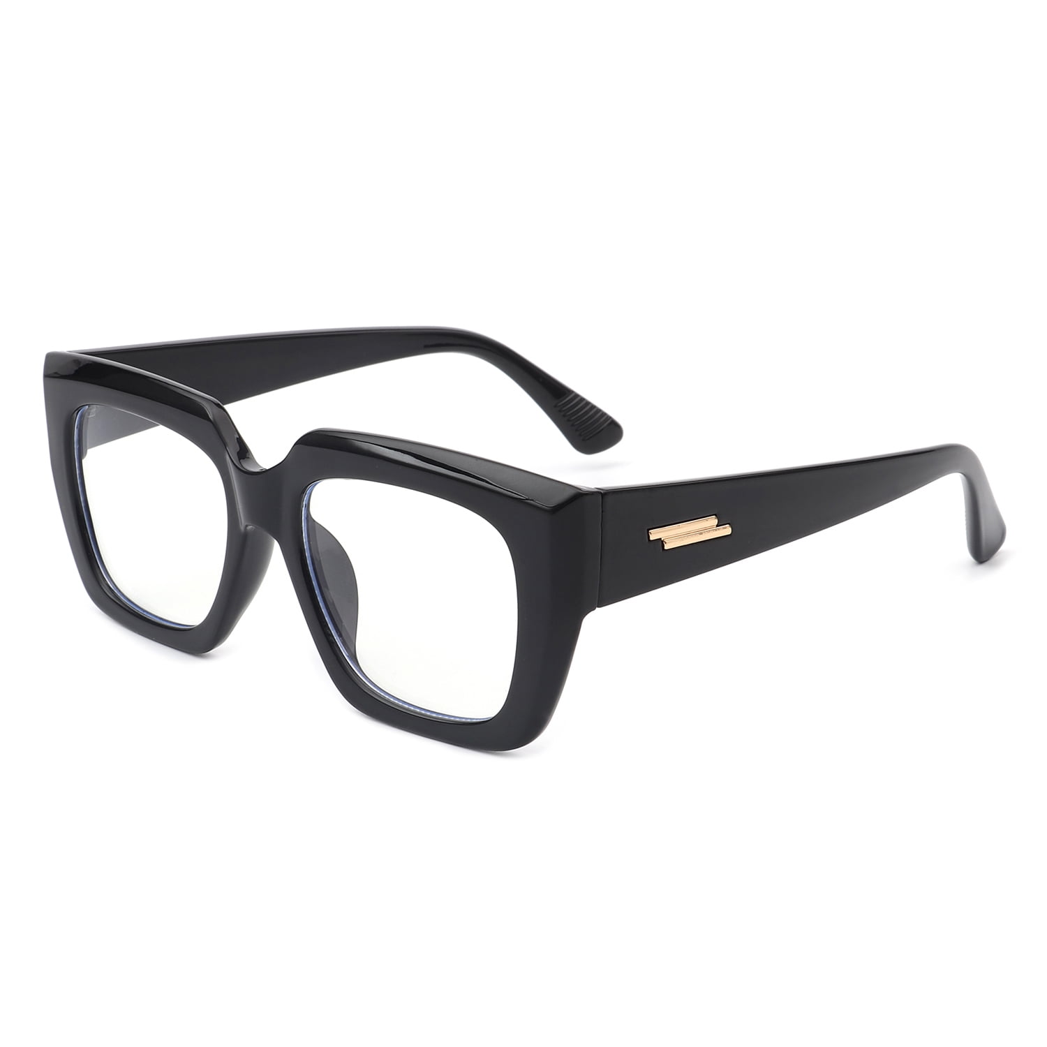 Black Angular Eyeglasses - Stylish Optical Frames for Casual Daily Use ...