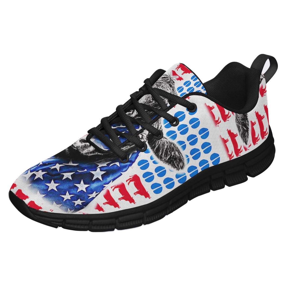 Black Angus Cattle Celebrate Fourth Of July Indepen Running Shoes ...