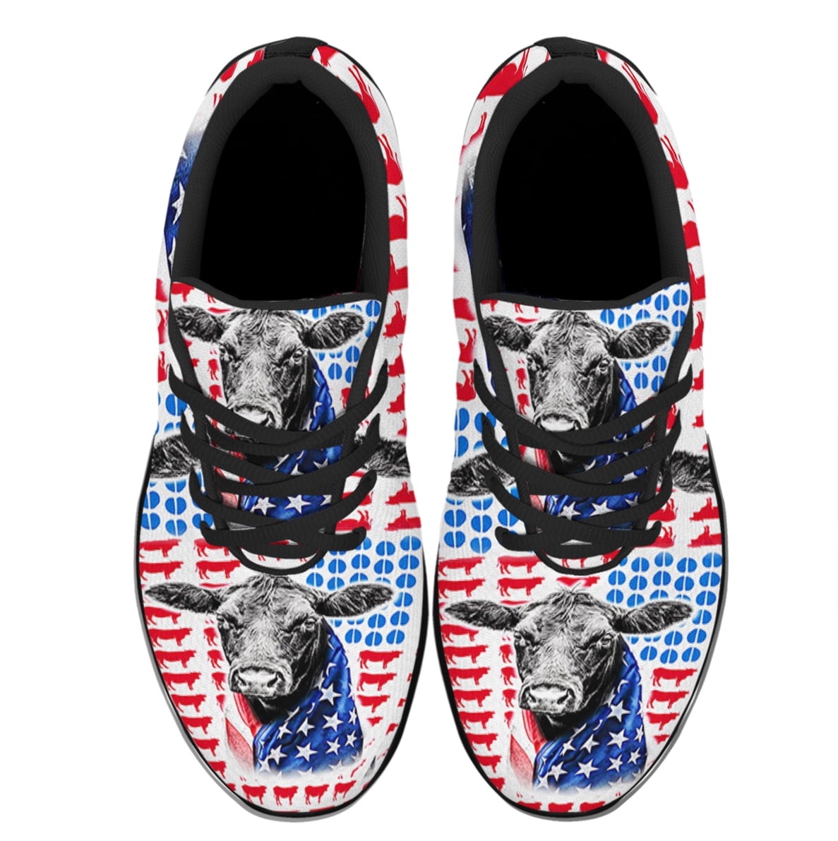 Black Angus Cattle Celebrate Fourth Of July Indepen Shoes Women's ...