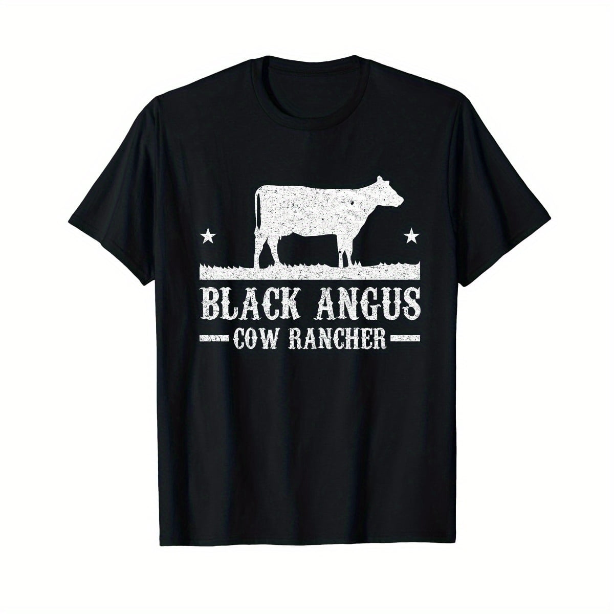 Black Angus Cow Cattle Rancher Farmer T-Shirt - Walmart.com