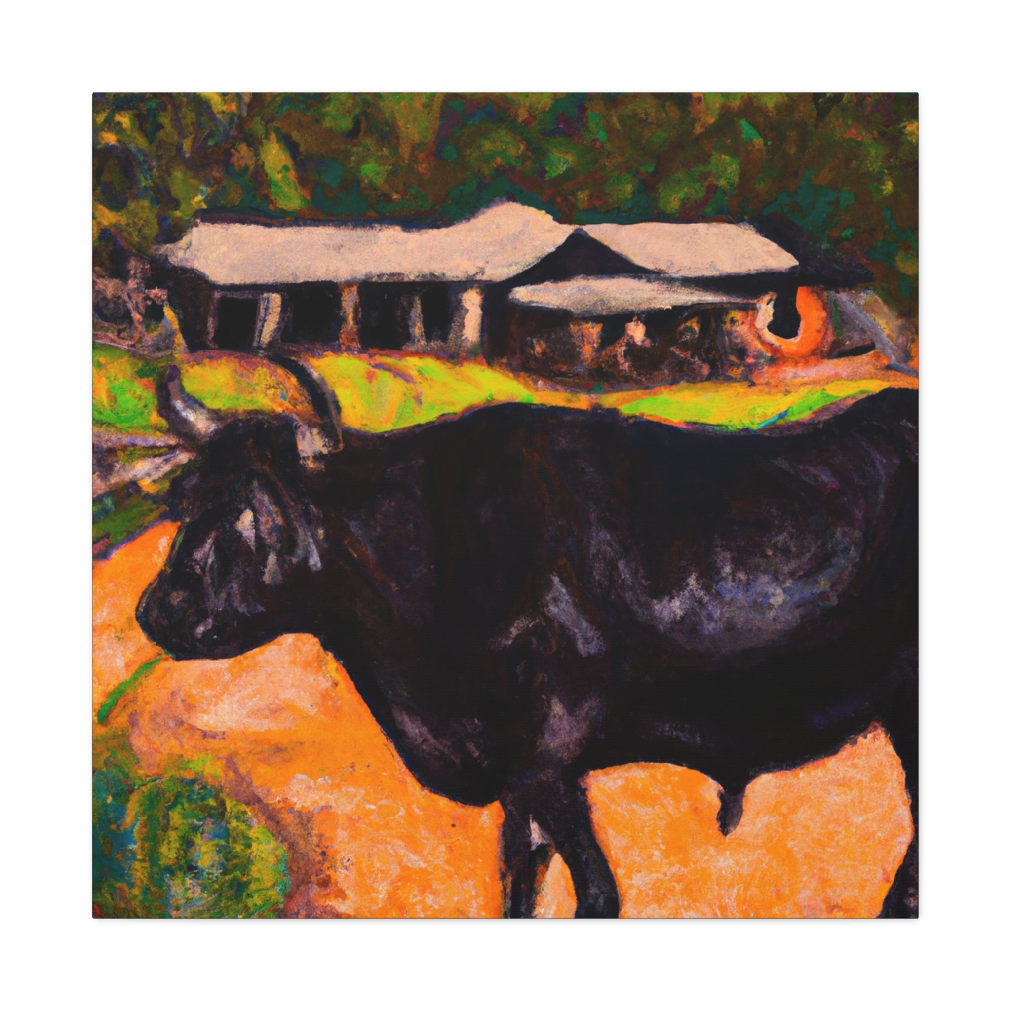 "Black Angus Fauvism Logo" - Canvas - Walmart.com