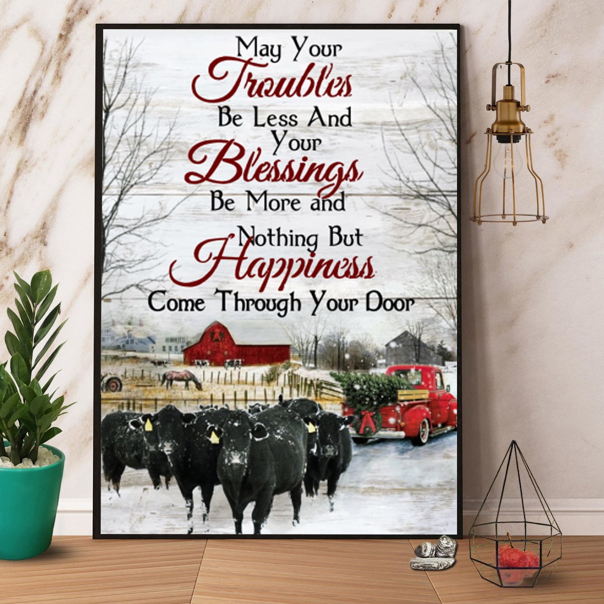 Black Angus May Your Troubles Be Less And Your Blessings Christmas ...
