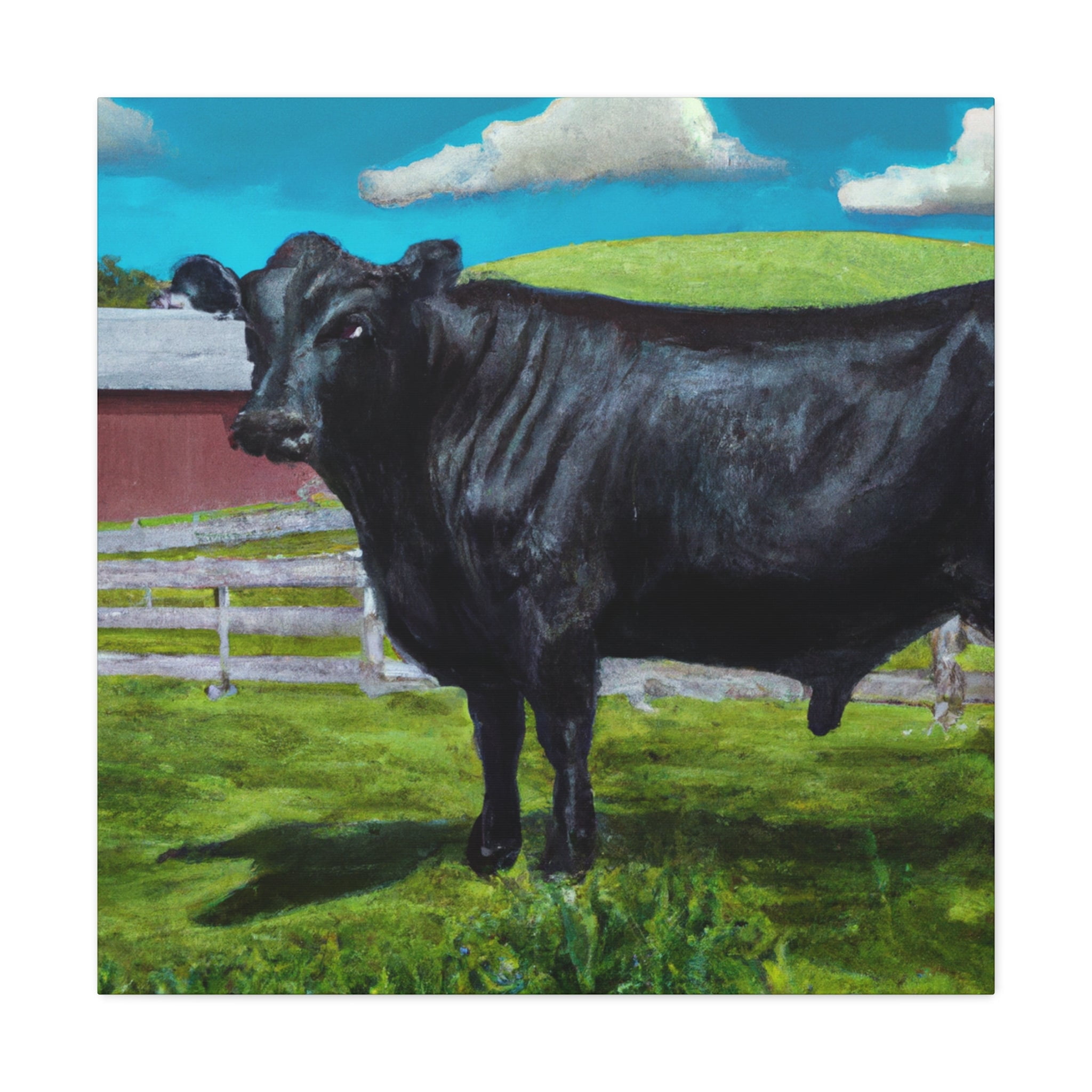 Black Angus at Dawn - Canvas - Walmart.com