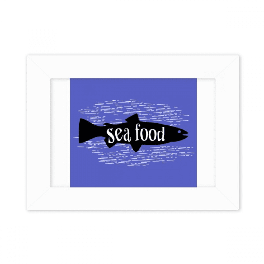 Black Animal Fish Outline Natural Photo Mount Frame Picture Art ...