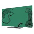 Black Animals Prints TV Cover for 24 Inch Screen, Stretch Fabric ...