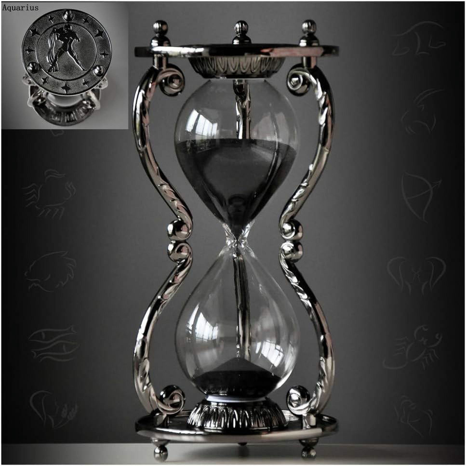 Black Antique Decorative Hourglass Sand Timer - 30 Minute, Unique ...