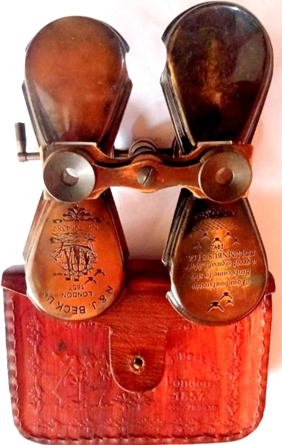 Black Antique & Red Nautical Brass Binocular Antique Folding Monocular4 Inch Approx. R & J Beck ...