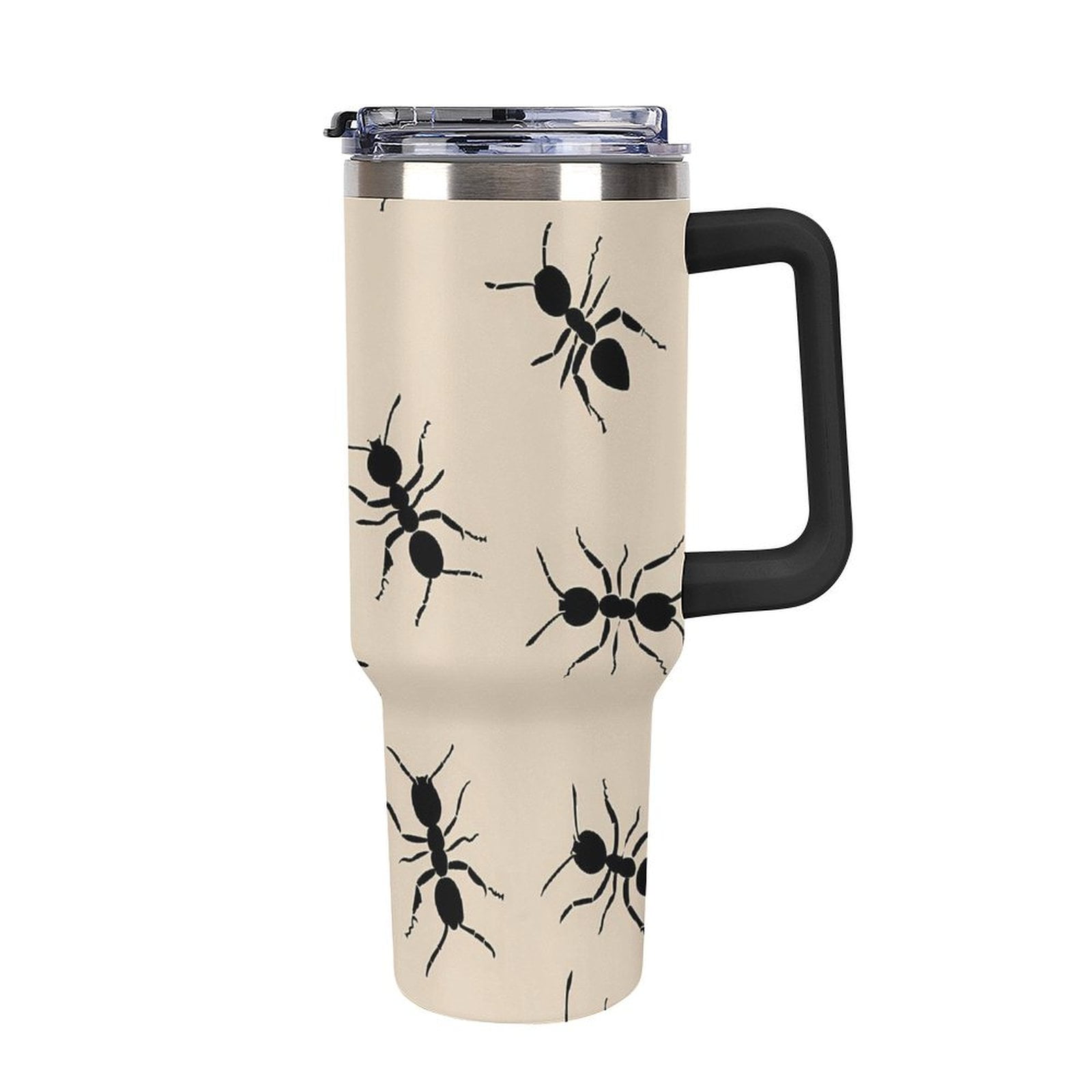 Black Ants Tumbler with Handle and Straw 40 oz Stainless Steel ...