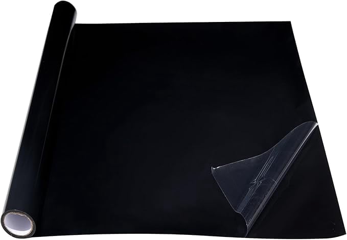 Black Aquarium Background Static Cling, 78.7"x15.7" Self Adhensive Fish ...
