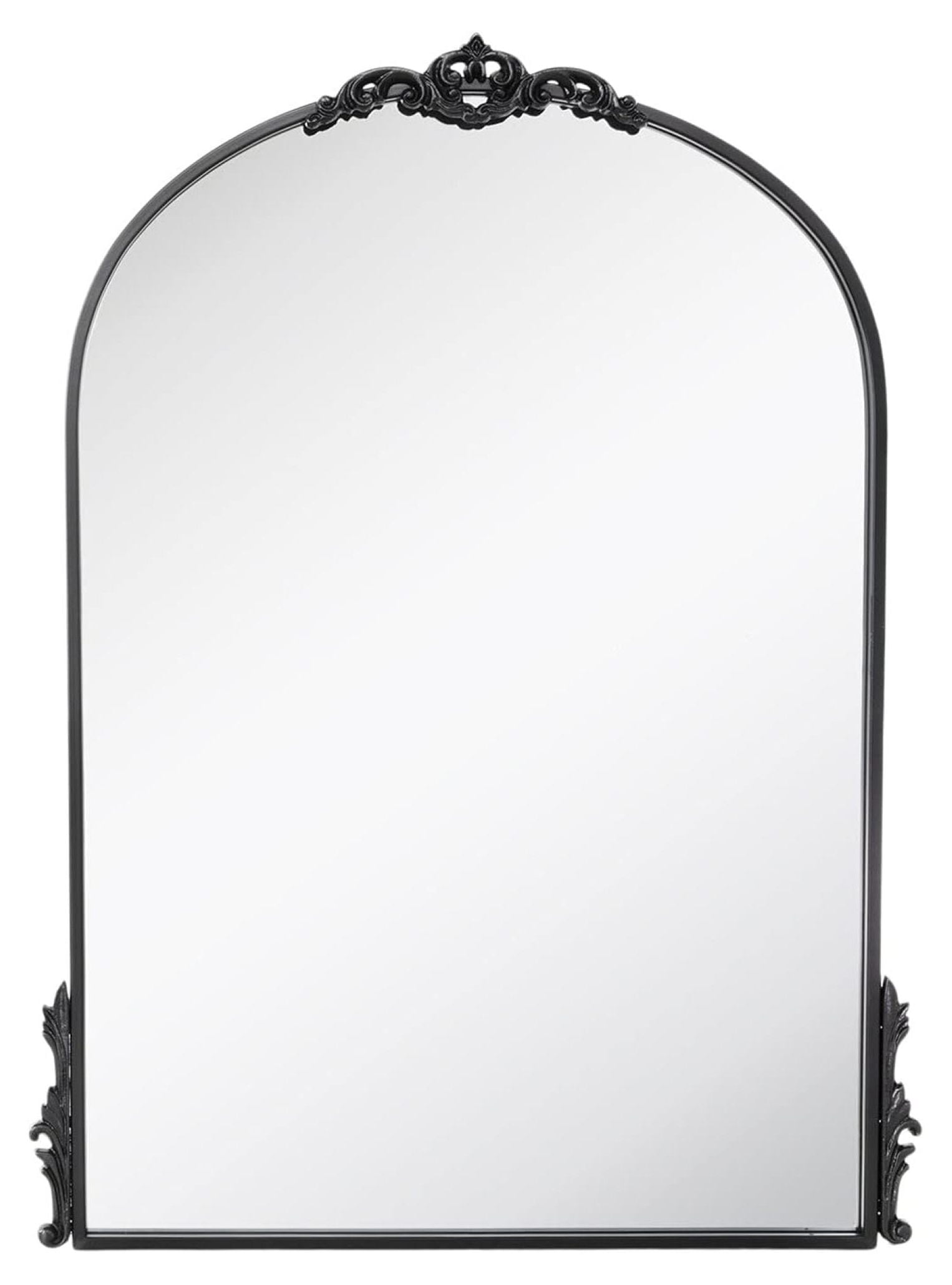 Black Arched Mirror – Arch & Flourish Black Arch Mirror - MDF Back ...