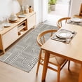 Black Arches 2'x6' Runner Rug for Hallway Walkway Kitchen Galley ...
