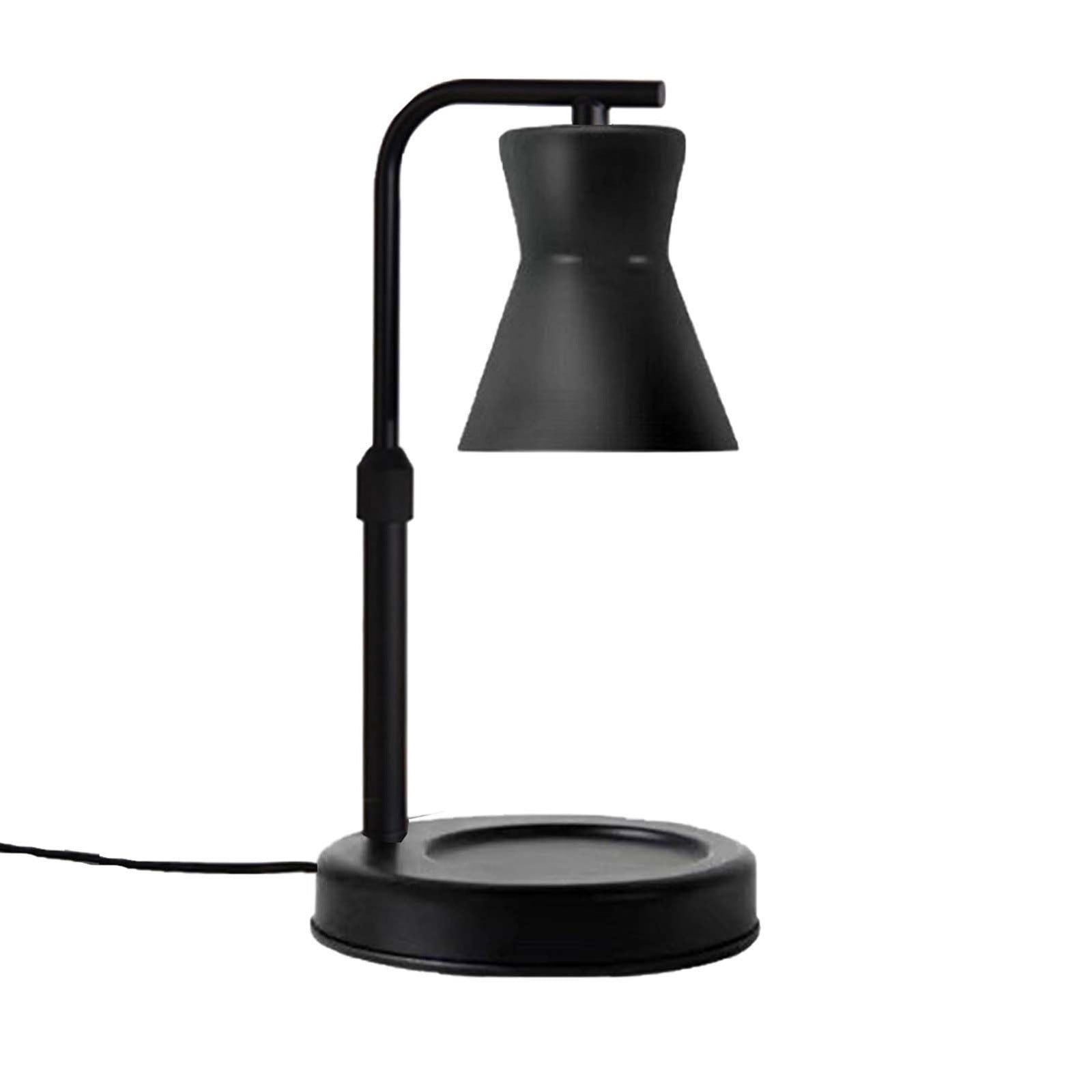 Black Aromatherapy Wax Melting Lamp With Dimmer And Timer Flameless ...