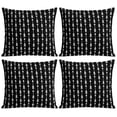 Black Arrows Throw Pillow Covers 18 x 18 Inch Pillow Covers Set of 4 ...