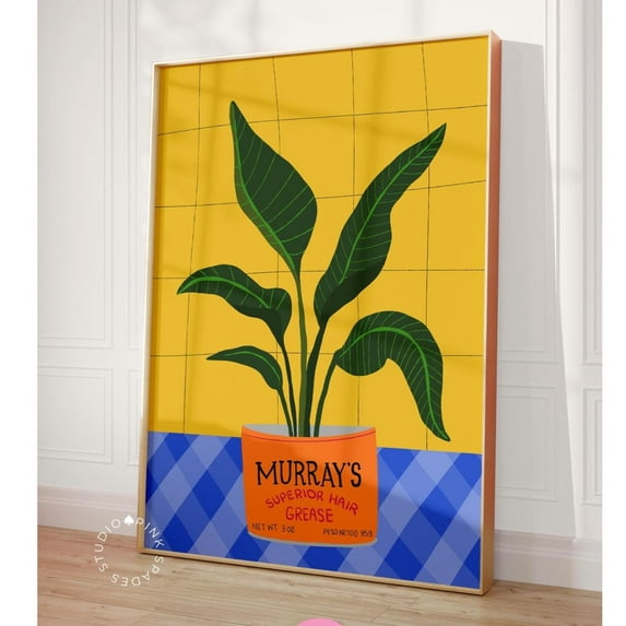 Black Art Afro Hair Care able Wall Art Men Hair Grease Simple Modern ...