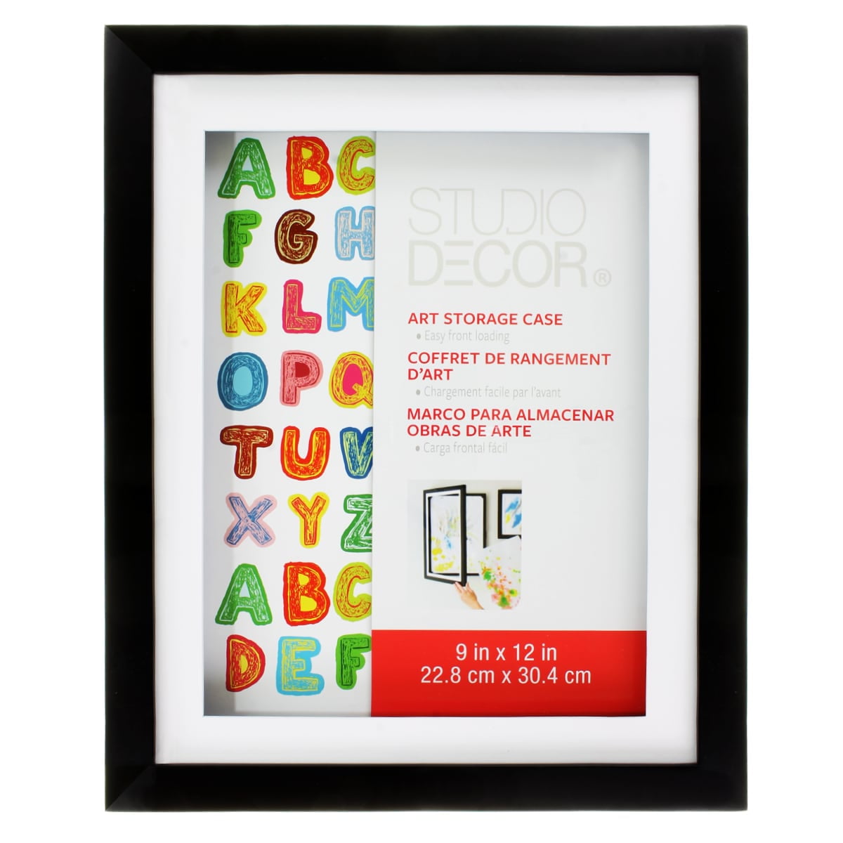 Black Art Display Case by Studio Décor®, 9" x 12" - Walmart.com