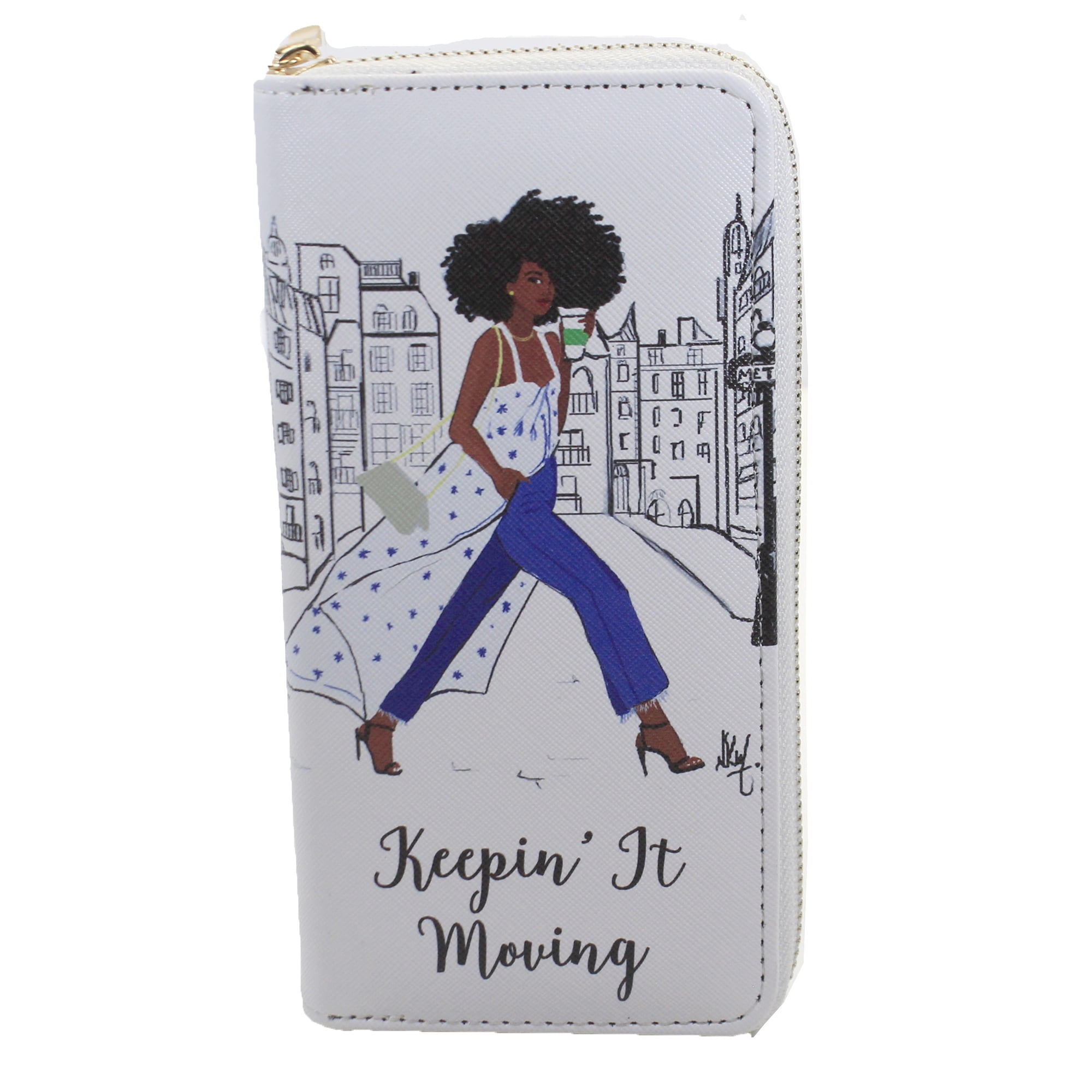 Black Art Keepin' It Moving Wallet Vinyl Money Holder Credit Card Wl06 ...