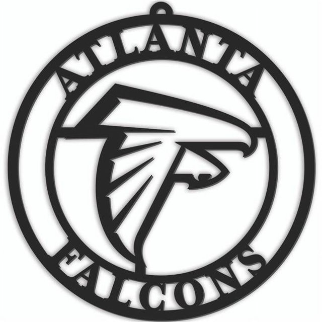 Black Atlanta Falcons 16'' Team Logo Cutout - Walmart.com
