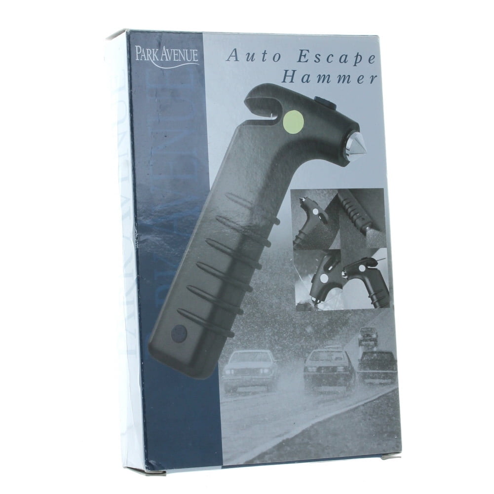 Black Auto Escape Hammer Rescue Tool Survival Gear - Walmart.com