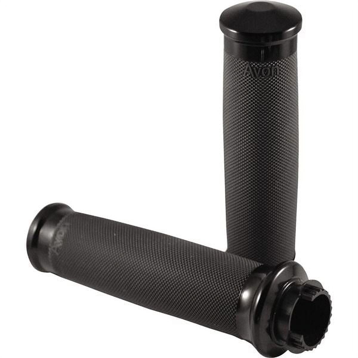 Black Avon Grips Custom Contour Metric Cruiser Grips - Walmart.com