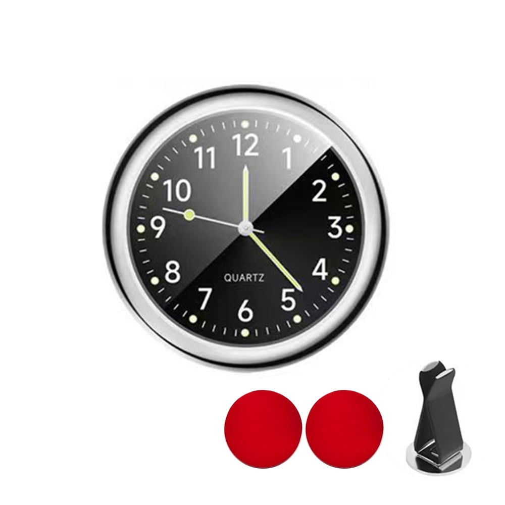 Black B-Mini Watch Car Quartz Clock Mini Electronic Clock Waterproof ...