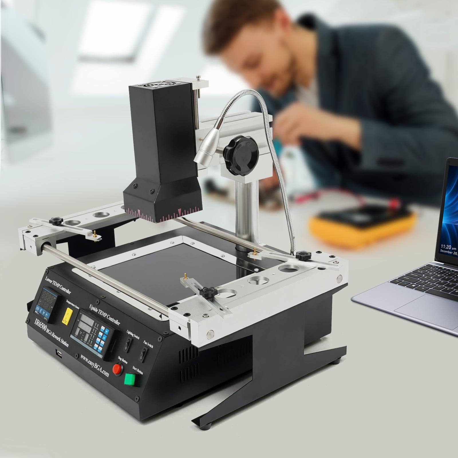 Black BGA Rework Station for Laptop Motherboards, Desktop Computer ...