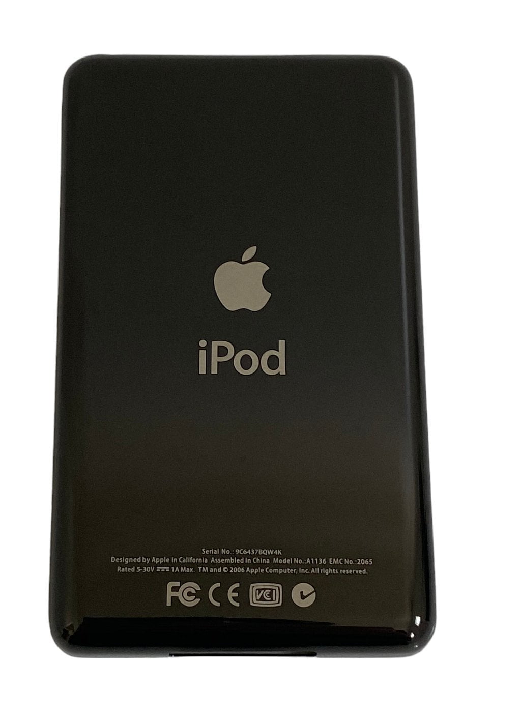 Black Back Plate Apple iPod Classic 6th 7th Housing Rear Thick Cover ...