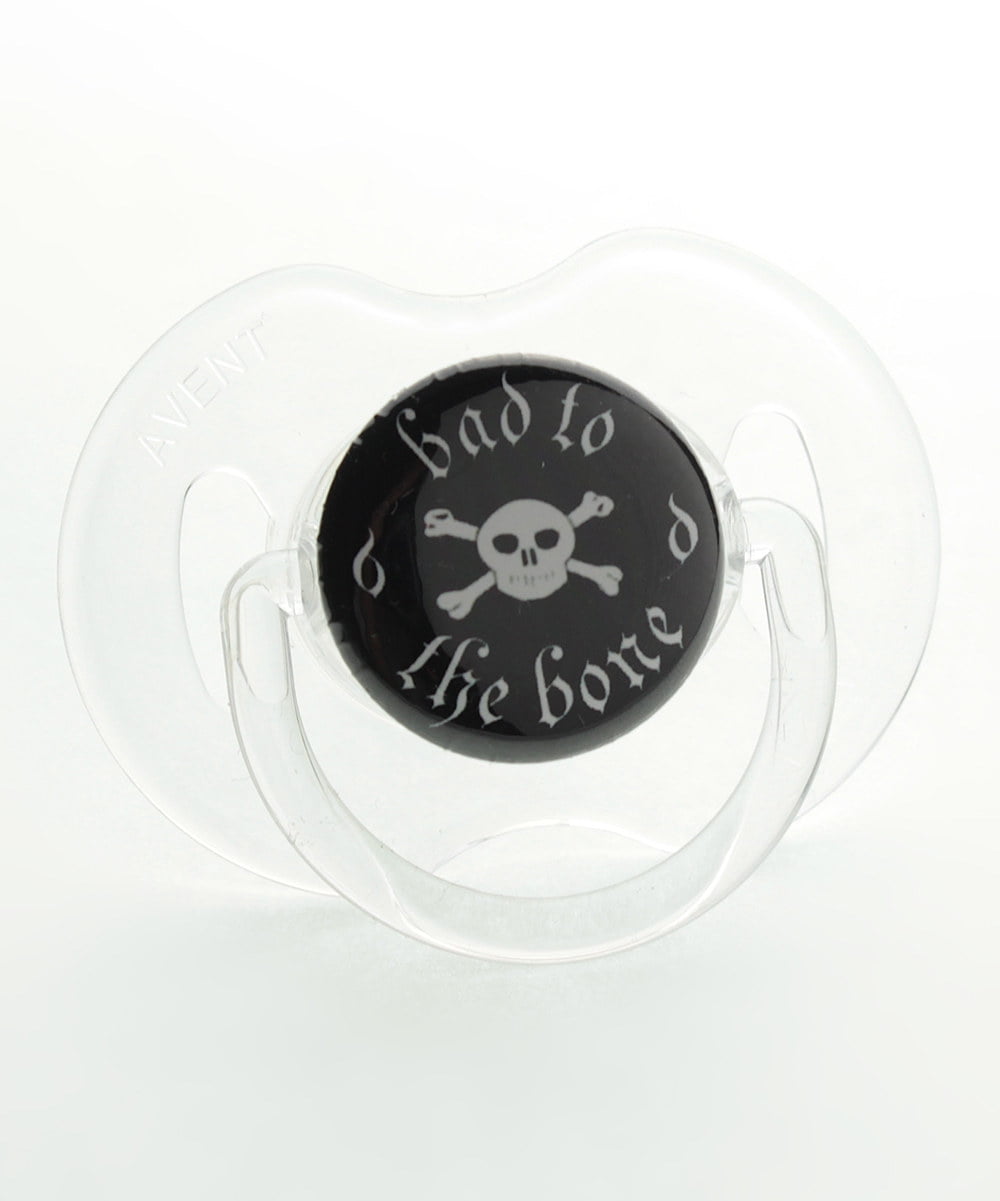 Black Bad to the Bone Pacifier - Walmart.com