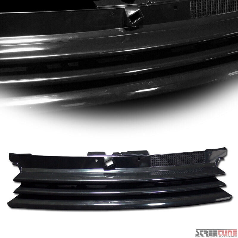 Black Badgeless Front Hood Grille W/Hotch Filler For 99-06 VW Mk4 Golf ...