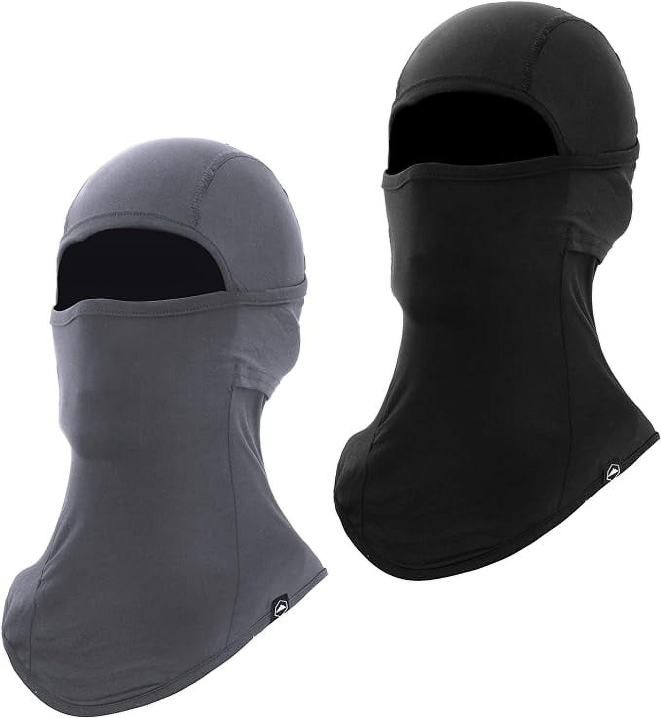 Black Balaclava Ski Mask for Men & Women - Motorcycle Balaclava Face ...