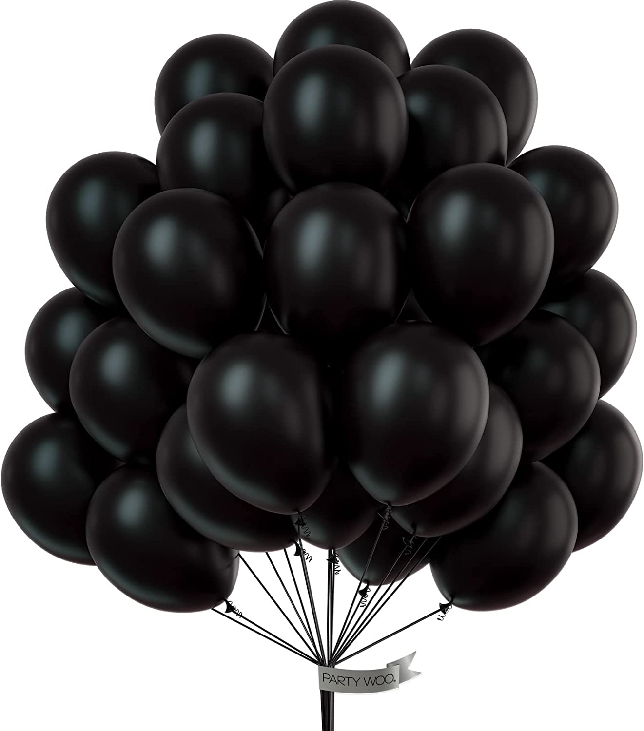 Black Balloons, 51 Pcs 12 Inch Matte Black Balloons, Black Balloons For ...