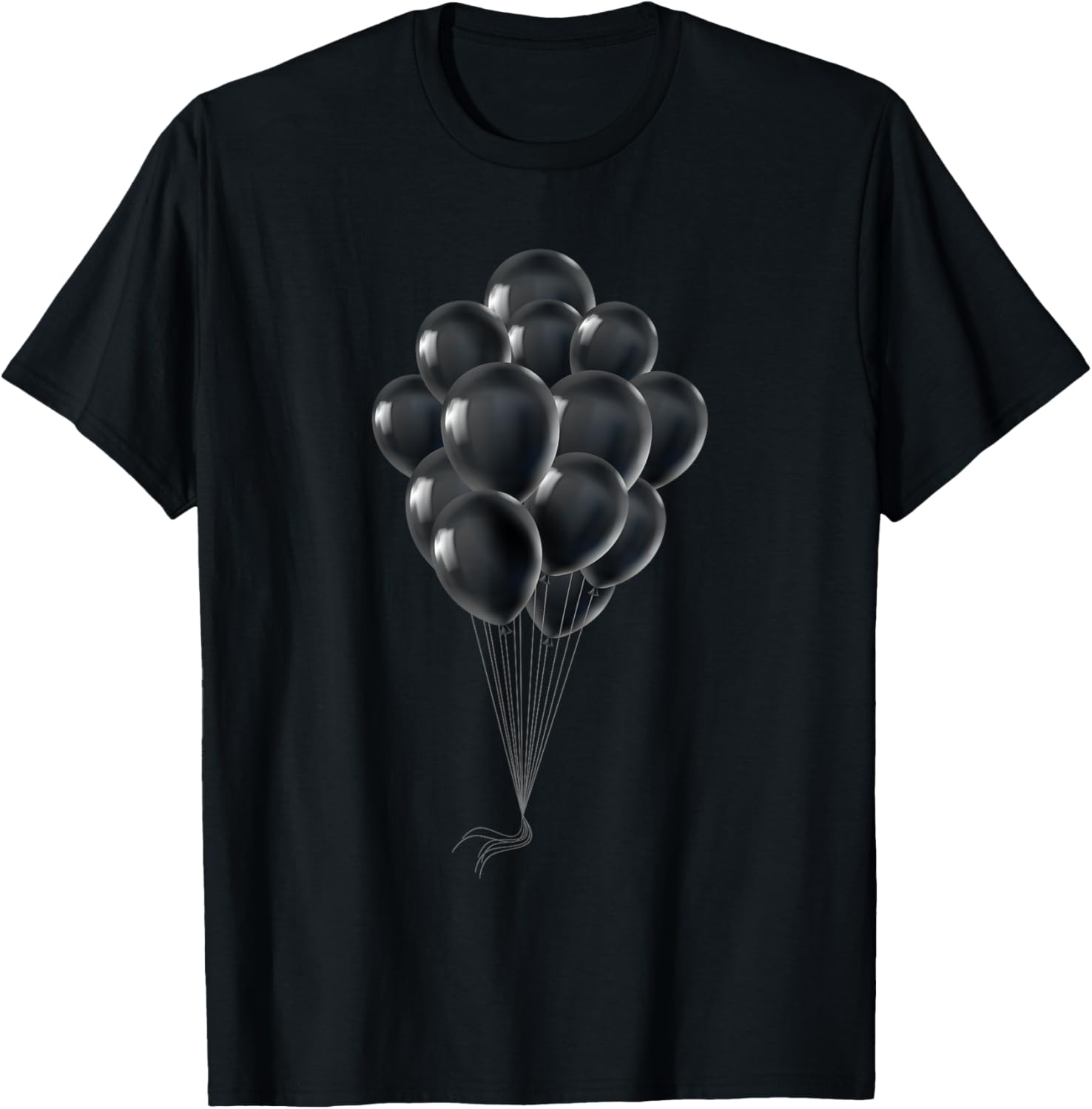 Black Balloons Dark Childhood Emo Goth T-Shirt - Walmart.com