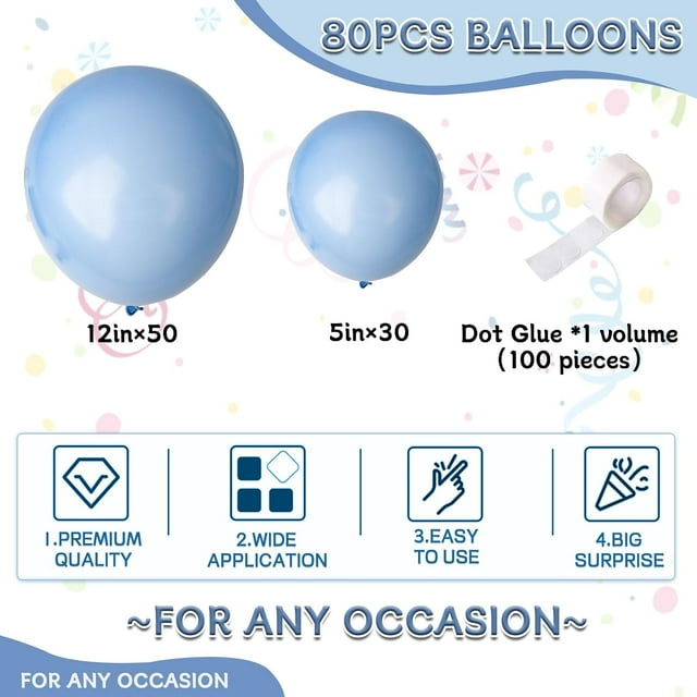 Black Balloons Latex Balloons Different Sizes 12 5 Inch Balloon Garland ...