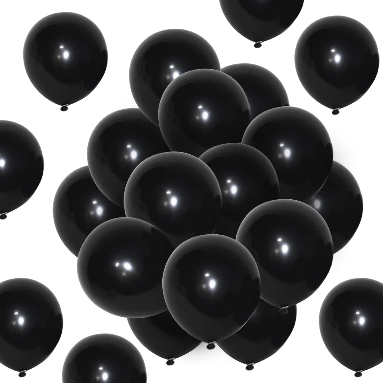 Black Balloons12 inch, Party black Ballons, black latex balloons for ...