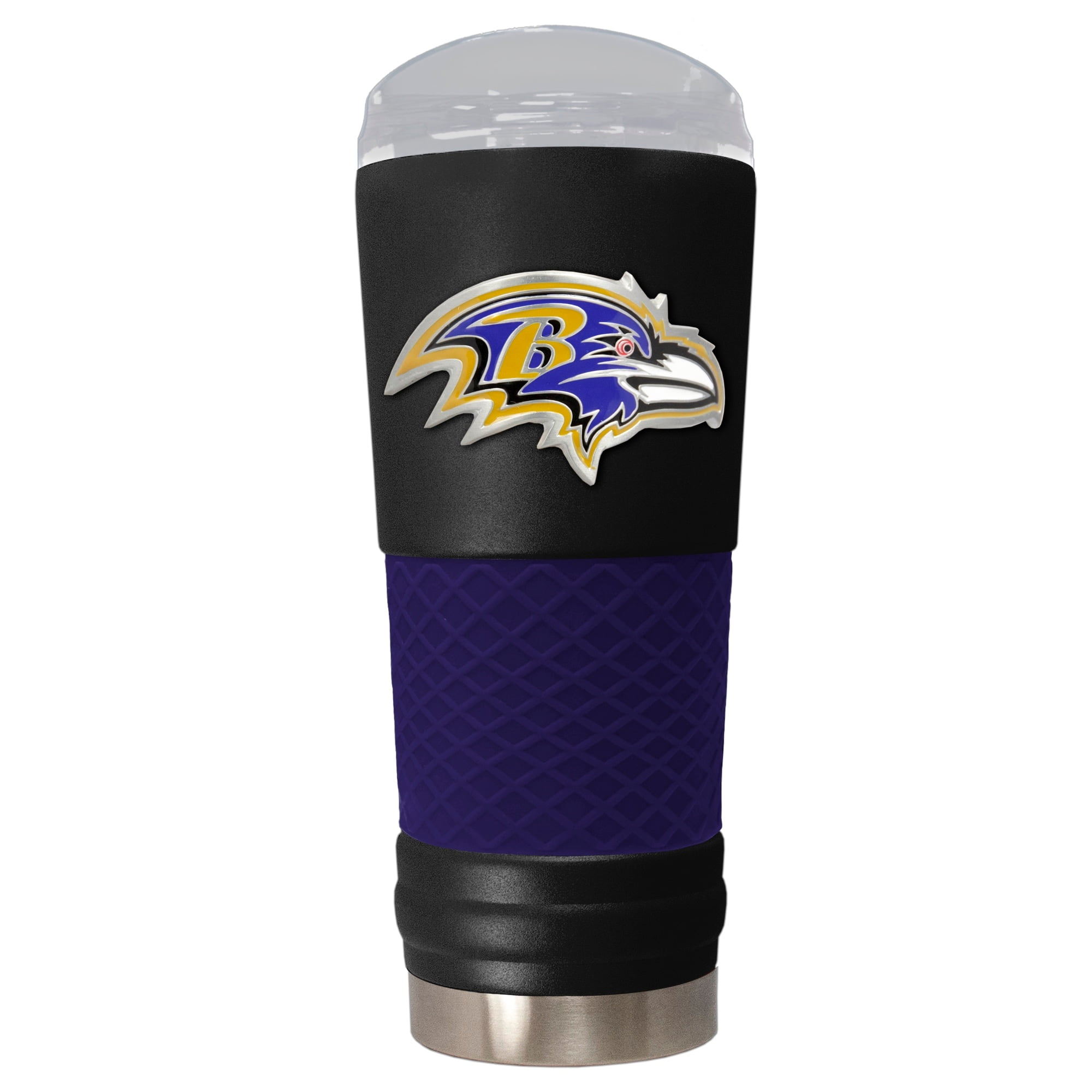 Black Baltimore Ravens 24oz. Powder Coated Draft Travel Mug - Walmart.com