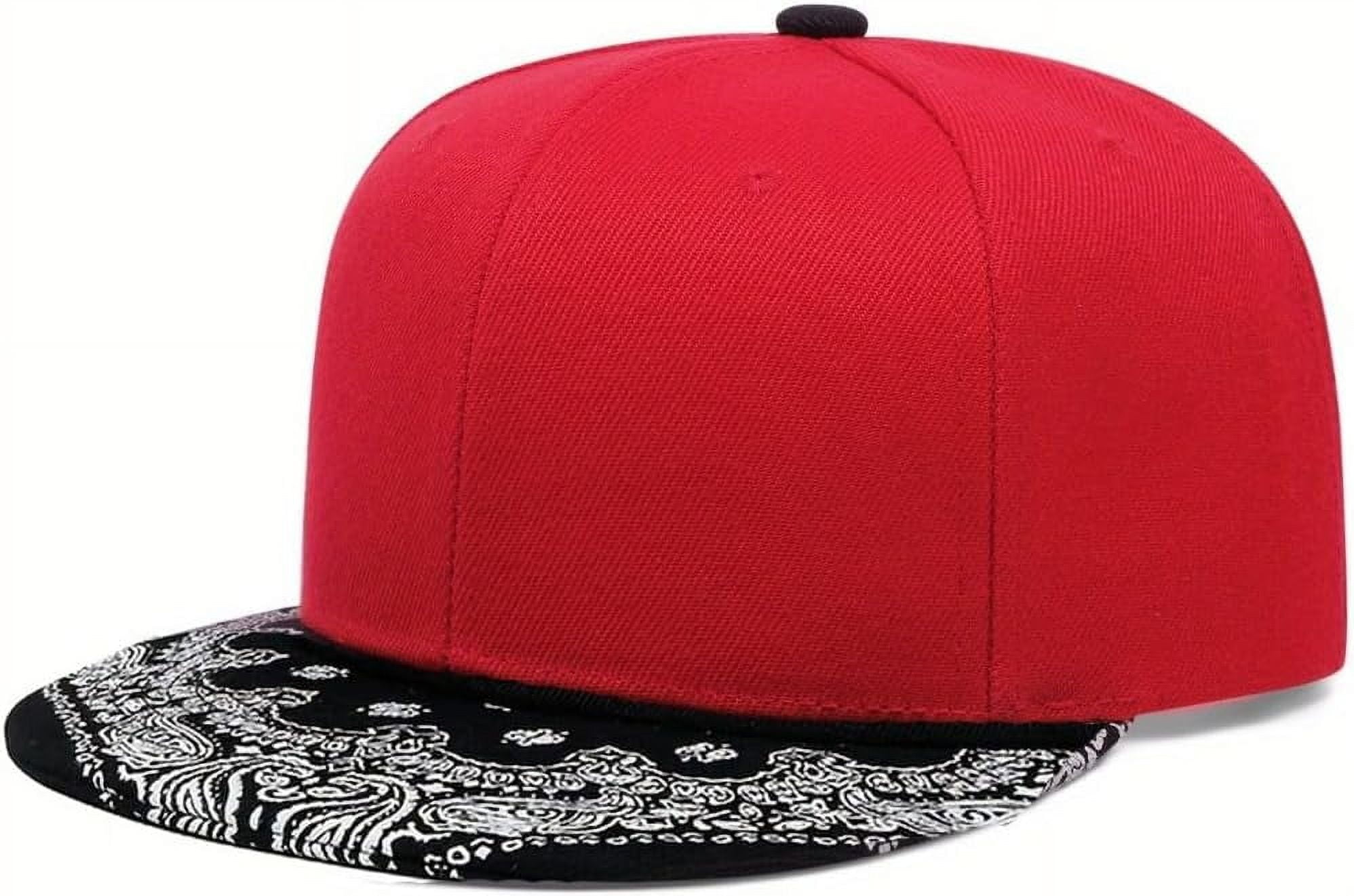 Black Bandana Baseball Cap for Men Women Adjustable Hip Hop Paisley Hat ...