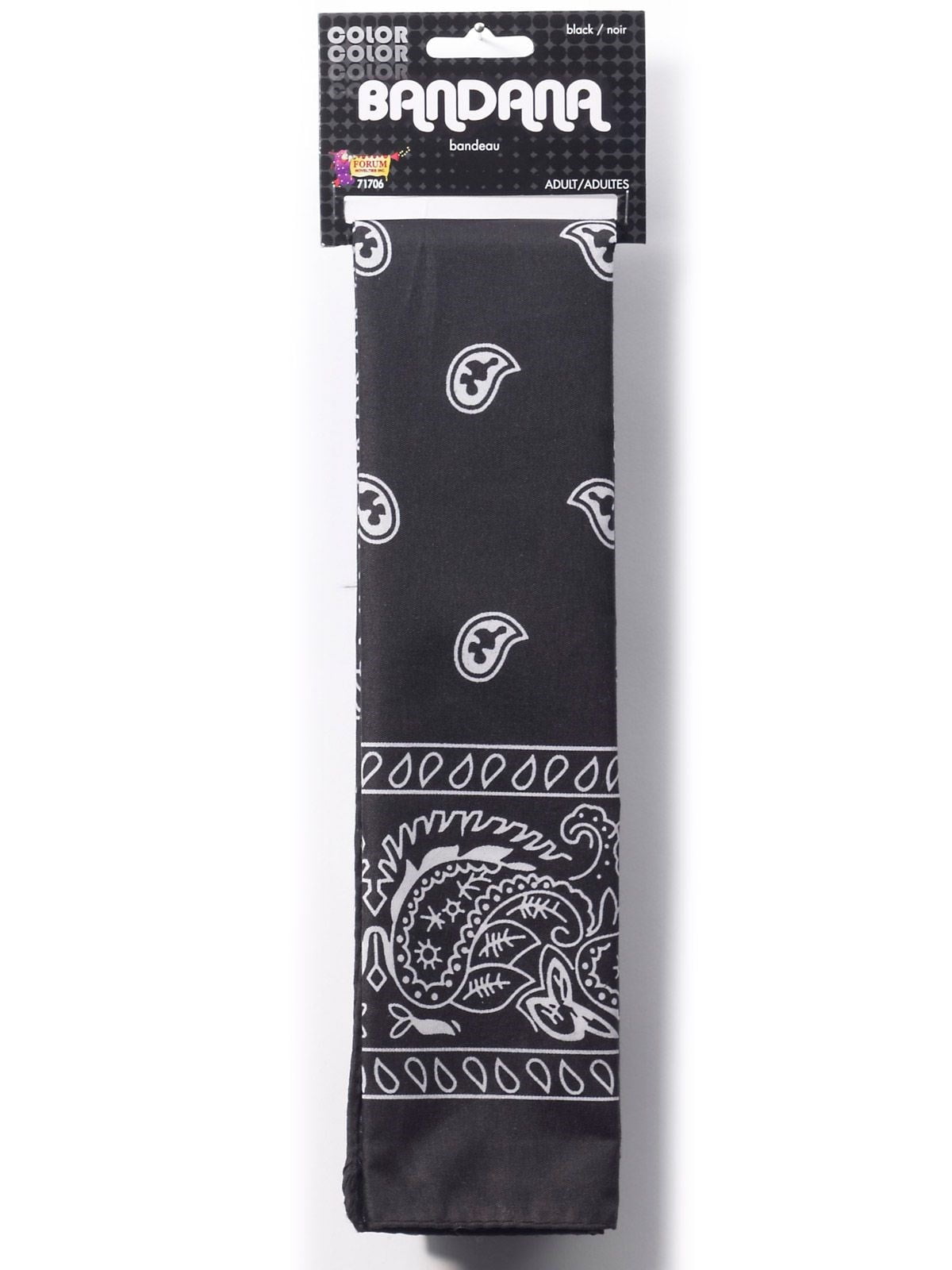 Black Bandana Halloween Costume Accessory - Walmart.com