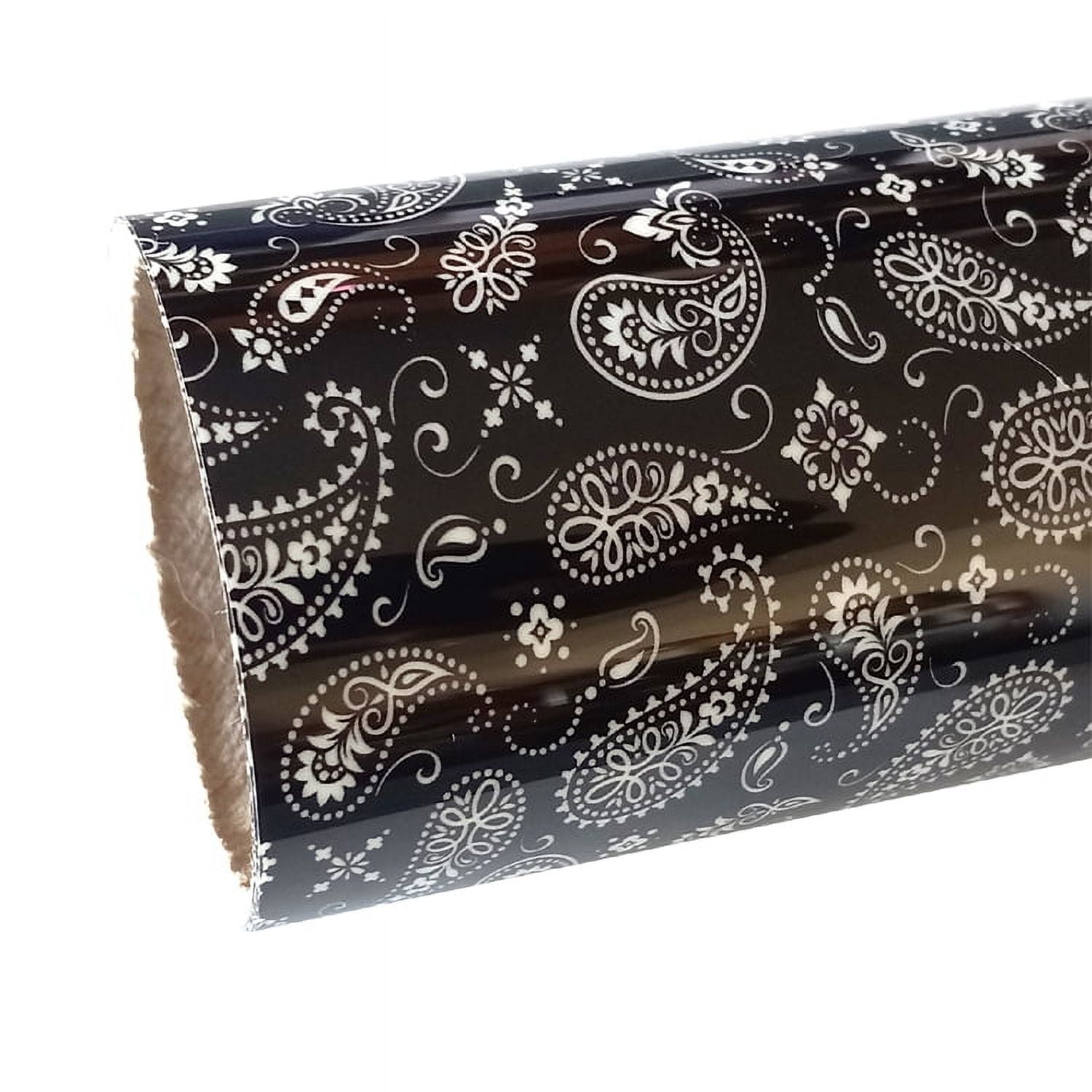 Black Bandana Thermoflex Fashion Patterns 12" x 3' (3 feet) Roll, Iron ...