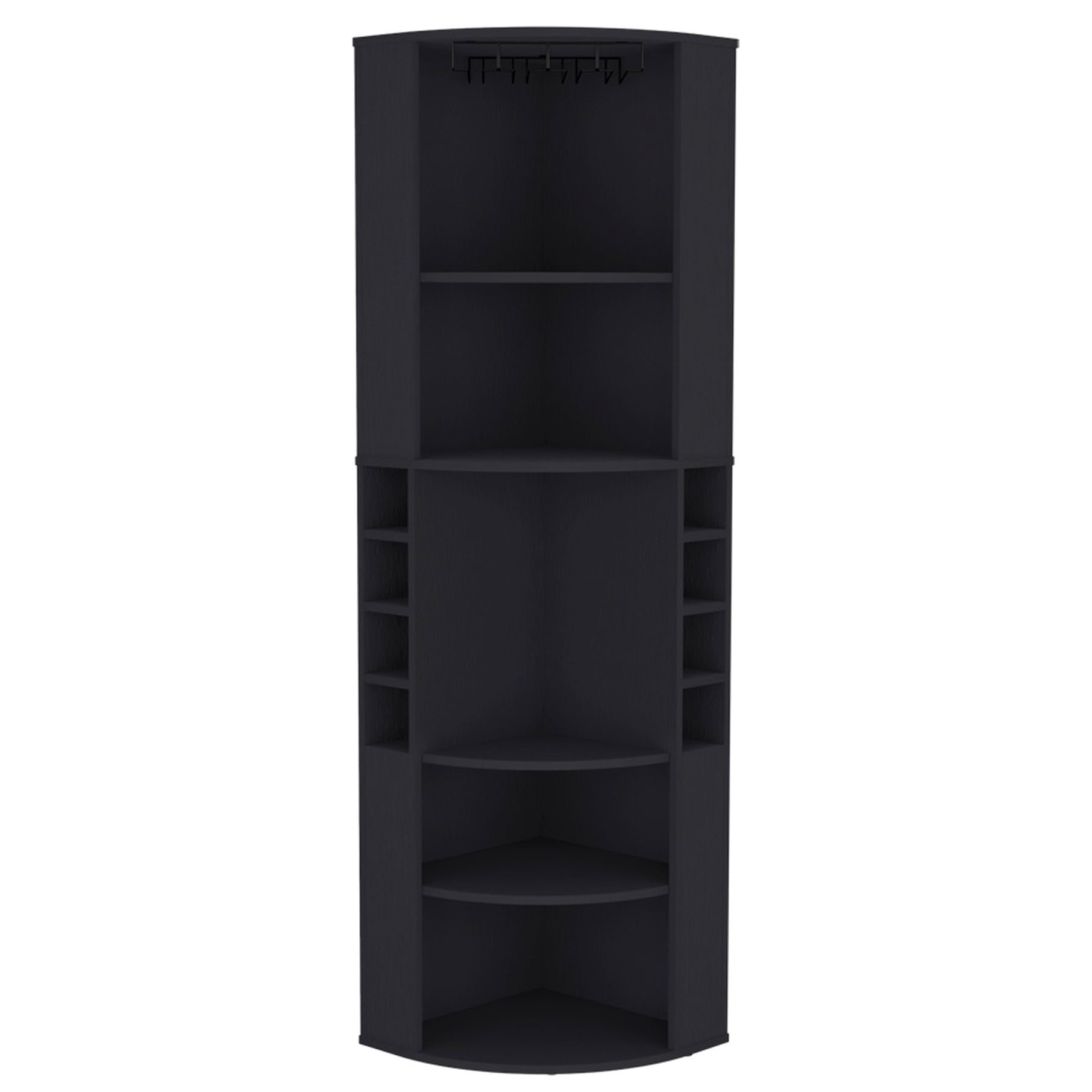 Black Bar Storage Unit - Equipped With Ample Shelving And A Robust ...