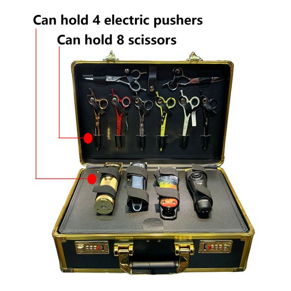Anqidi Portable Styling Barber Case, Professional Hair Cutting Kit ...