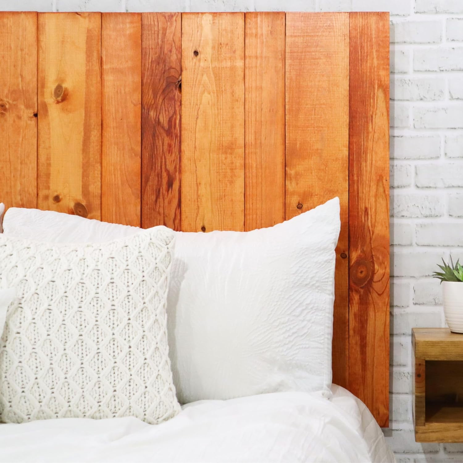Black Barrel Headboard Rustic Design Solid Wood Panel Leans and Sticks ...