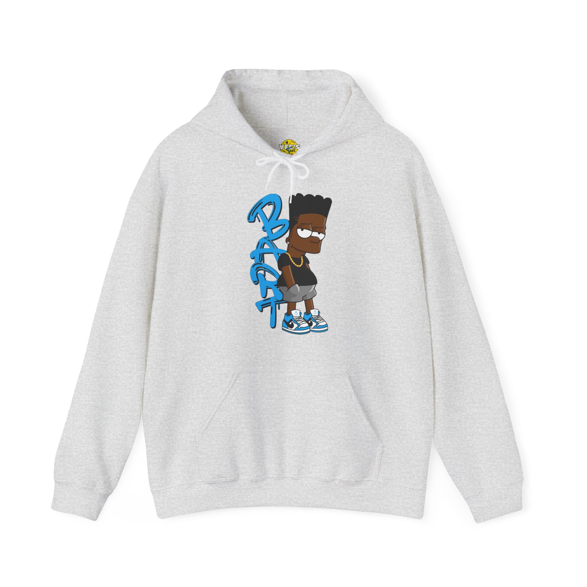 Black Bart Simpson Hoodie - Blue, Vintage Cartoon Sweatshirt, 90s ...