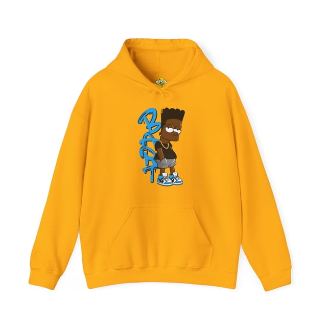 Black Bart Simpson Hoodie - Blue, Vintage Cartoon Sweatshirt, 90s ...