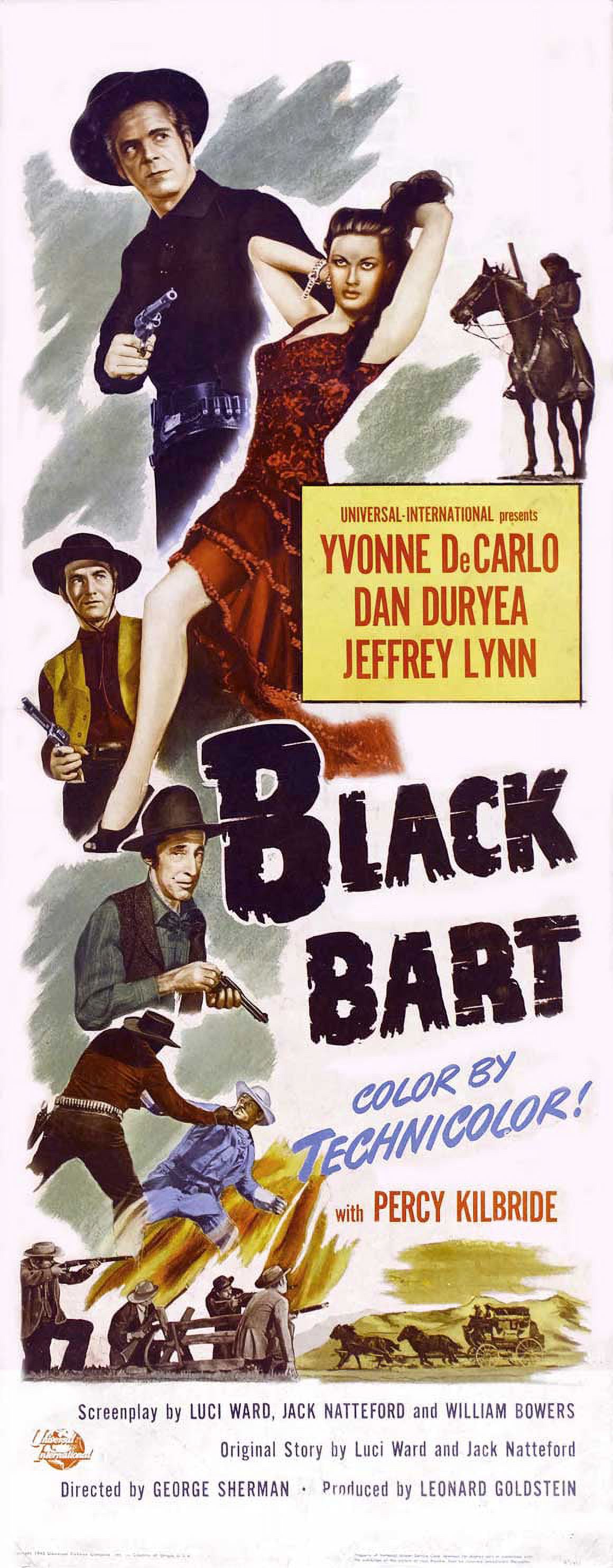 Black Bart - movie POSTER (Insert Style A) (14" x 36") (1948) - Walmart.com